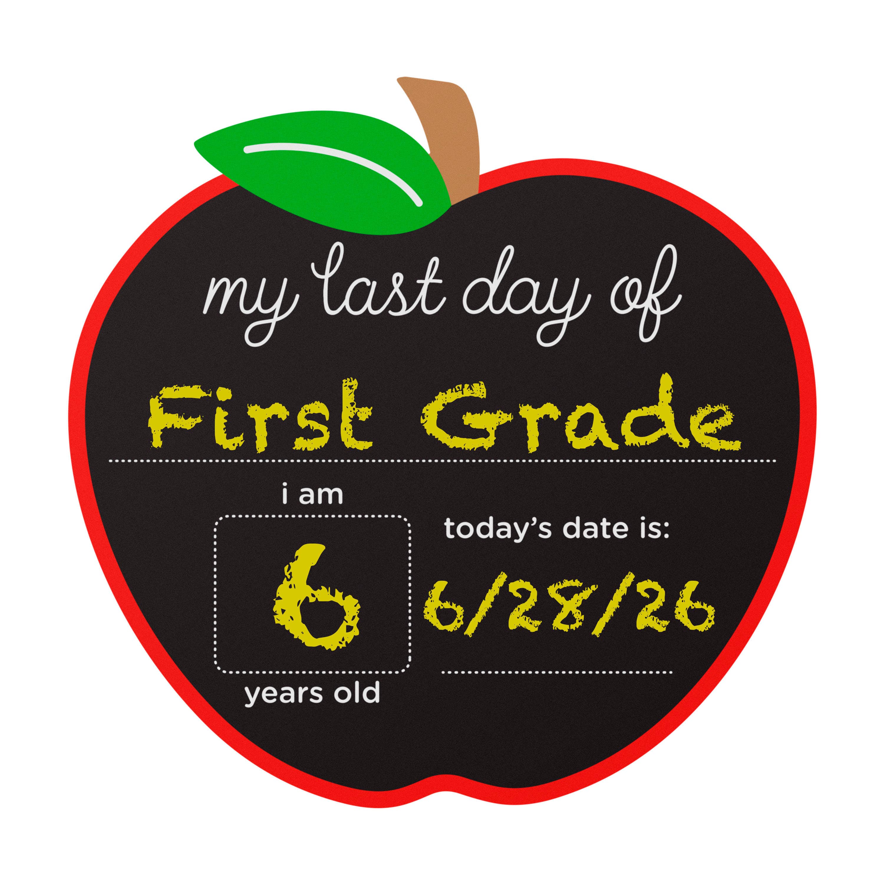 First and Last Day of School Reversible Chalkboard Sign – Little Waves Kids