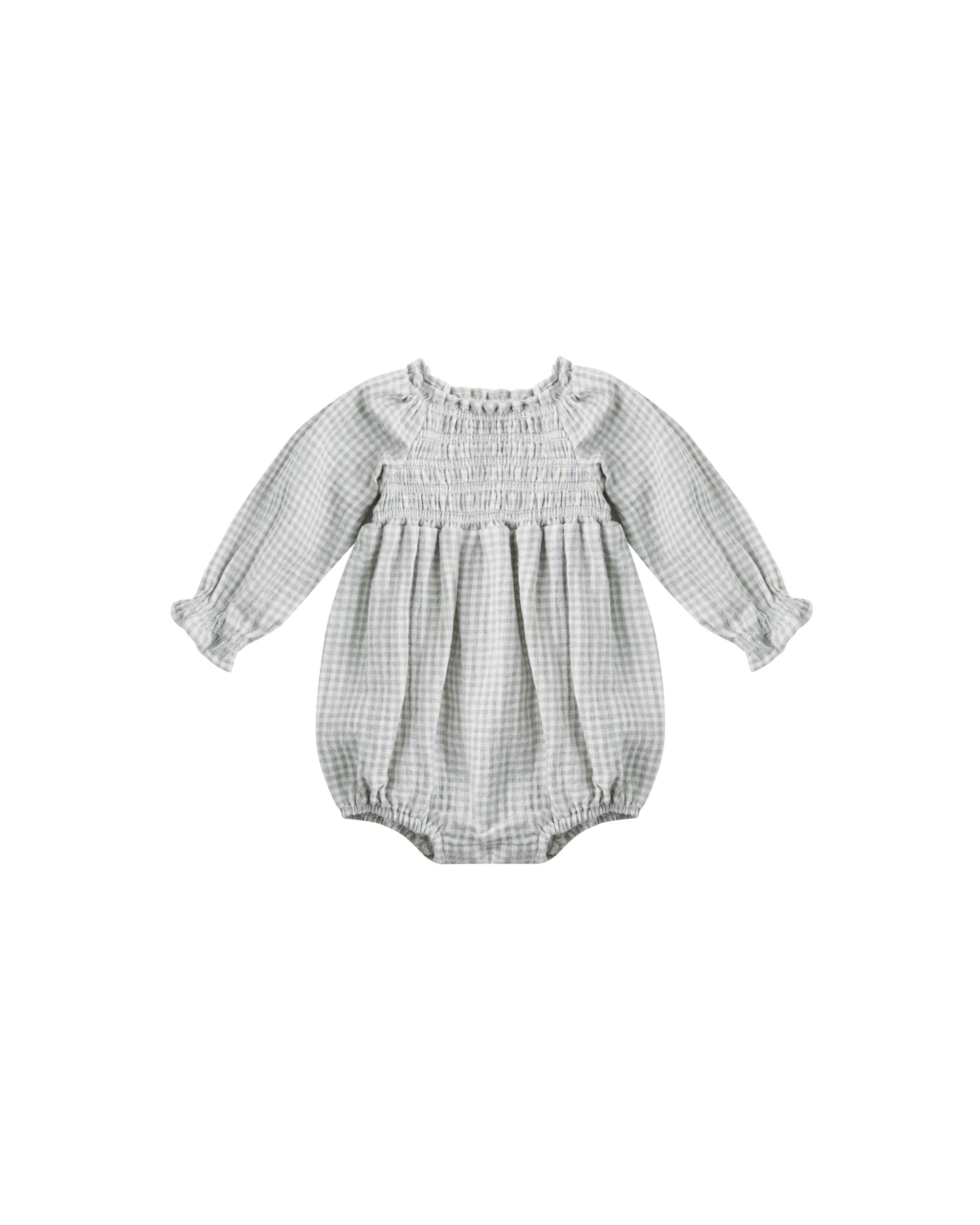 Eden Romper || Blue Gingham – Little Waves Kids